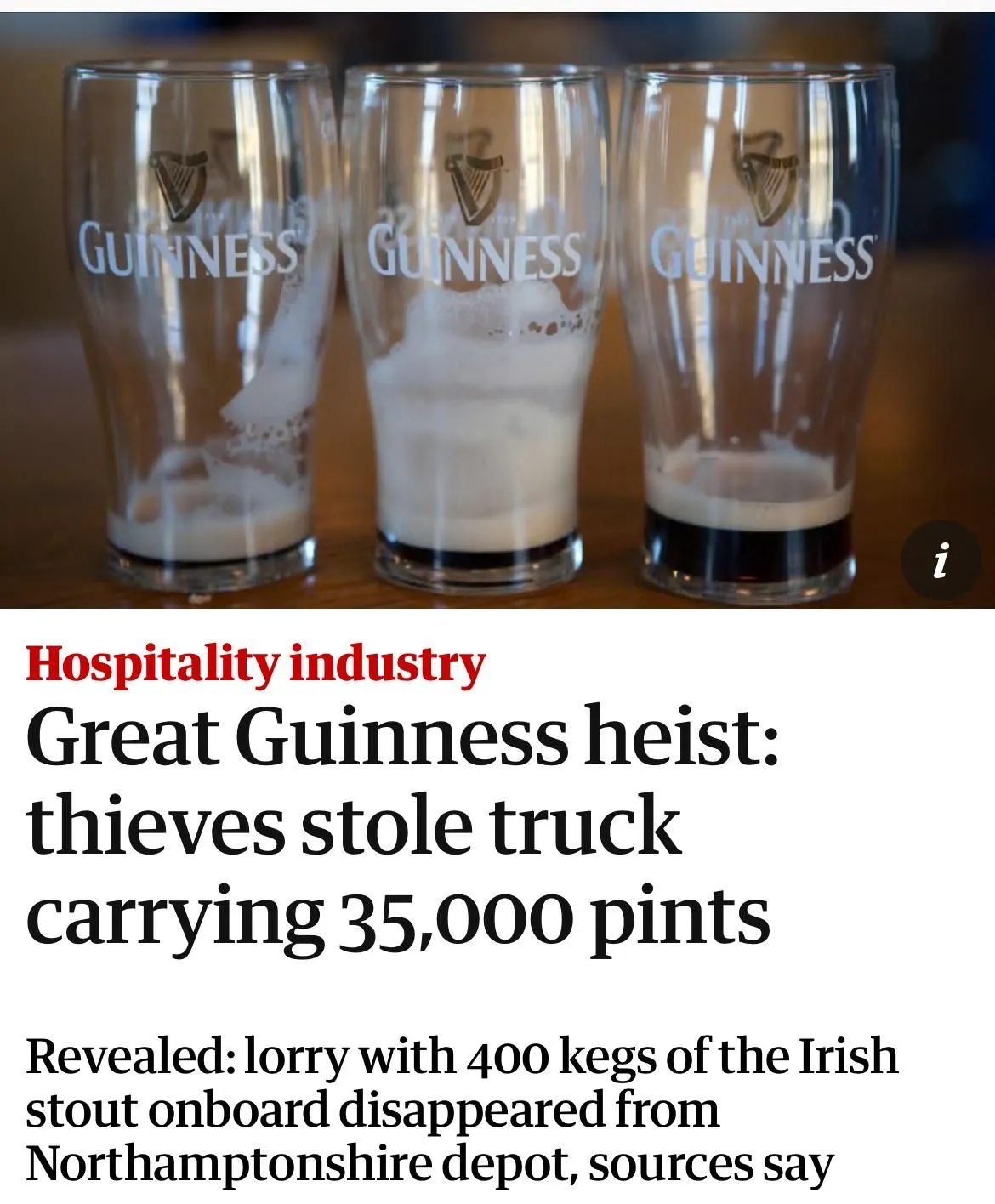 Serious - The Great Guinness Heist of 2025 | Goregrish